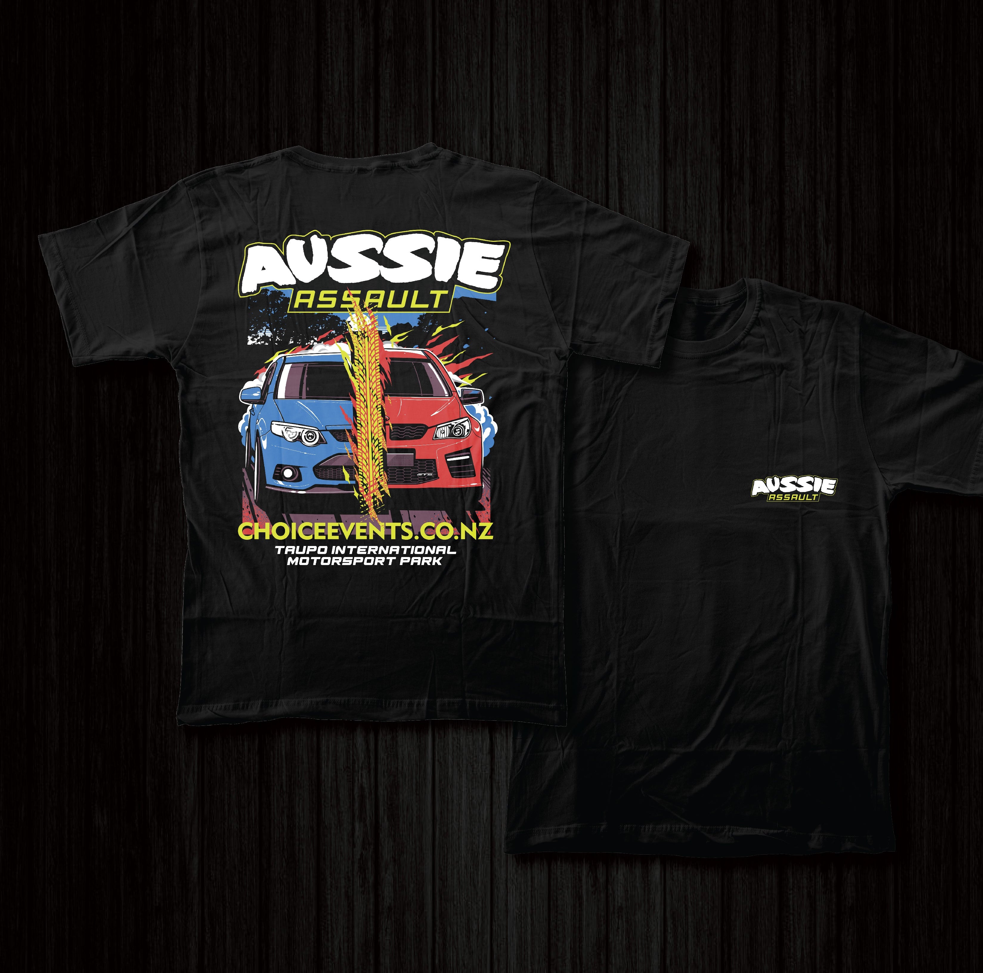 Adults Aussie Assault T-shirt - Ford vs Holden | NZ Delivery ...